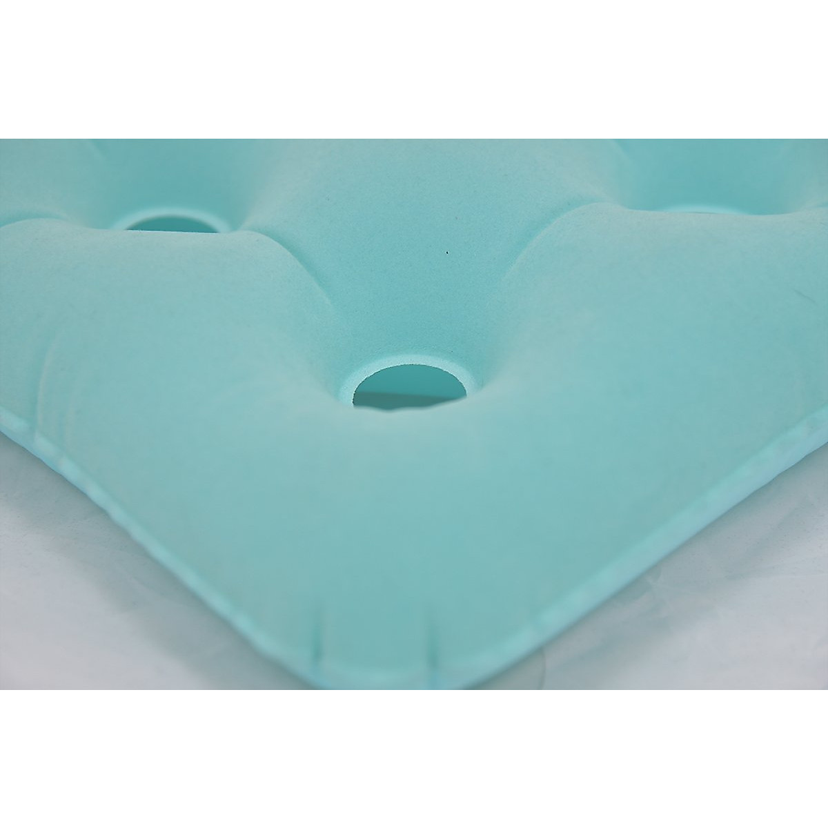 ObboMed HB-1502N New and Handy air Valve Foldable Portable, Inflatable Pressure Relieving Bath SPA Cushion W/ 4 Suction Cups for Bath Tube, Size 15 x 15.7 x 3” (38L x 40W x 7.5H cm)