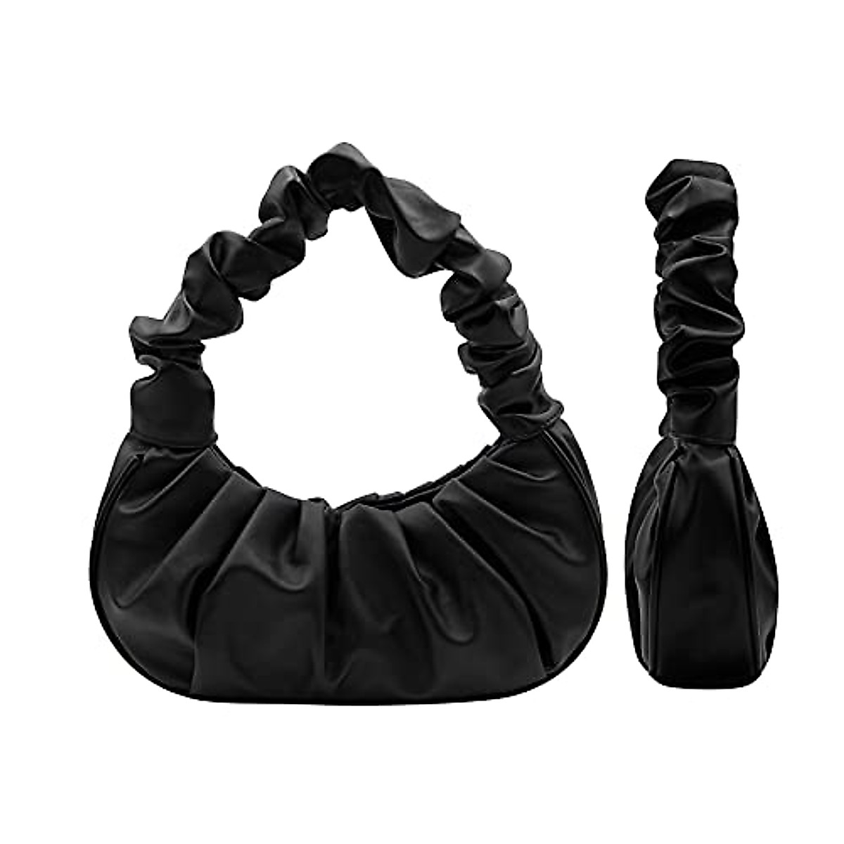 RARITYUS Women Vintage Hobo Handbag Fashion Pleated Purse Shoulder Bag Underarm Small Tote