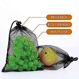 10 Pieces Mesh Bags Drawstring Laundry Bags Large Nylon Mesh Bags Small Gift Bag Dishwasher Bag with Sliding Drawstring for Kitchen Jewelry Toys Gifts Wedding Favour Home (Black, 5.5 x 7.5 Inch)
