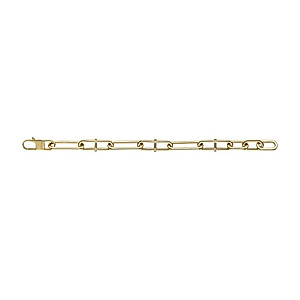 Fossil Women's Heritage D Link Stainless Steel Chain Bracelet, Color: Gold (Model: JF04234710)