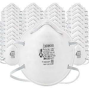3M N95 Particulate Respirator 8200, 160/Case, Disposable, Sweeping, Sanding, Grinding, Sawing, Bagging, Dust, 8 Packs of 20 Respirators