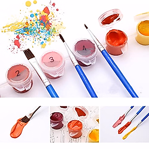 MONDART Paint by Numbers Kits DIY Oil Painting Home Decor Wall Value Gift - Animals in The Forest 16X20 Inch (No Frame)