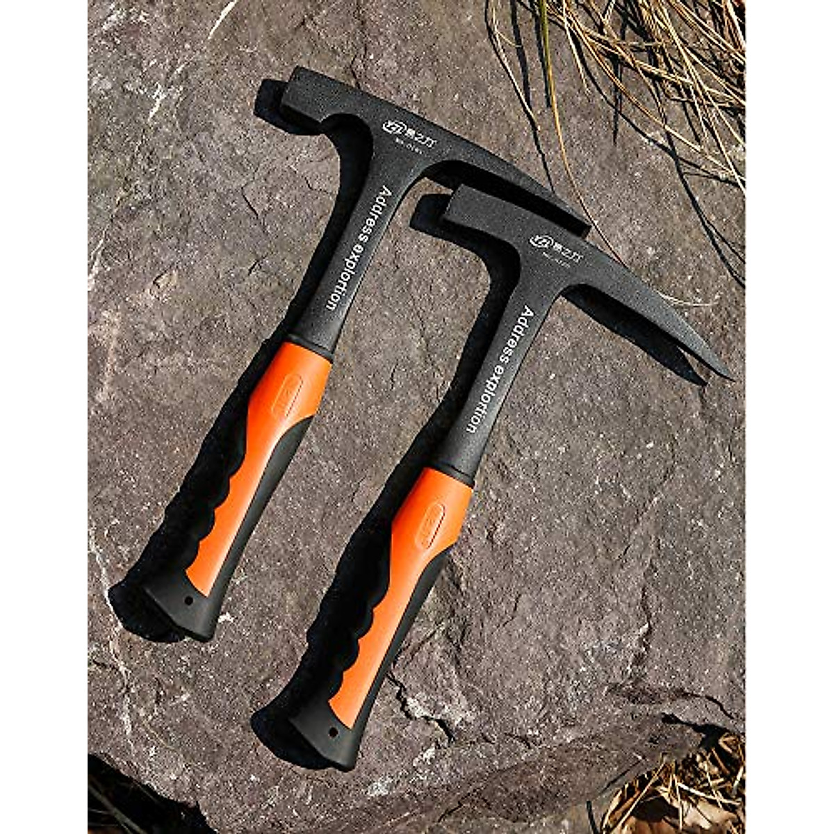 Forged Brick Hammer, Geologist Rock Pick, Bricklayer's/Mason's Hammer - 30 oz Masonary Tool with Forged Steel Construction & Shock Reduction Grip