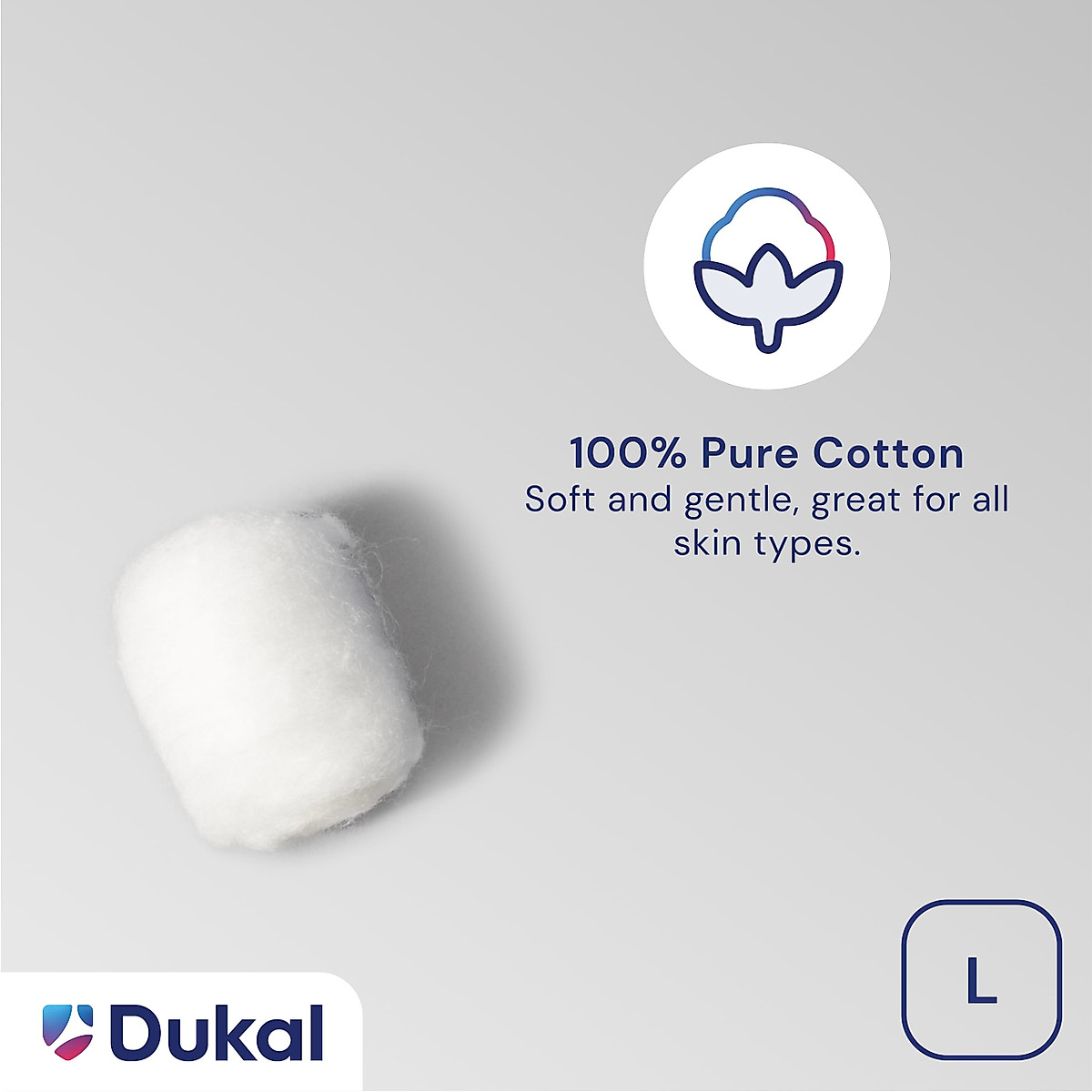 Dukal - 802 Cotton Balls, Non Sterile, Large (Pack of 2000)