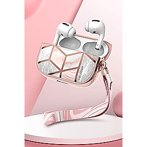 i-Blason Cosmo Series Case Designed for Airpods Pro, 360° Protective Stylish AirPods Pro Case Cover Compatible with Apple AirPods Pro (2019) - Marble