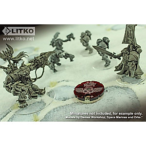 LITKO Victory Point Dial #0-20 Compatible with WHv8, Translucent Red & Ivory