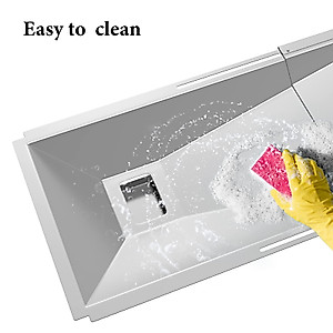 BMMXBI Adjustable Grease Tray with Drip Pan - Universal Catch Pan for Nexgrill, Charbroil, Kenmore, Dyna Glo, Expert Grill, BHG and More(23.6"-31.6")