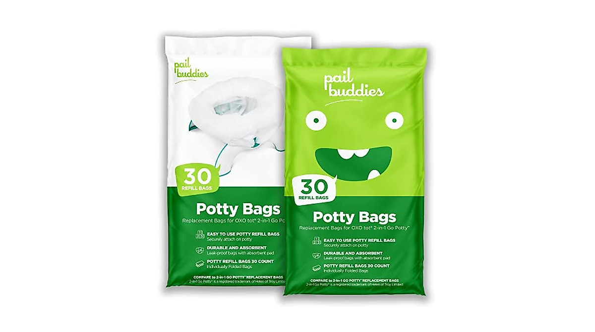 60 Disposable Potty Bags for Travel | Leak-Proof & Absorbent