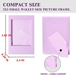 CAIYOULE Mini Picture Frame for Instax Mini 99/12/11/9/8/7+/EVO 3'' Film - Polaroid 2x3 Photo Frame Small Wallet Size Frames (10 Pack)
