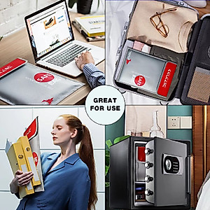 COLCASE Upgraded 2 Pockets Fireproof Document Bag (2000 ℉ )15 x 11 Inches Silicone Coated Fireproof and Waterproof Money Bag Fireproof Safe Storage for Money , Documents , Jewelry and Passport