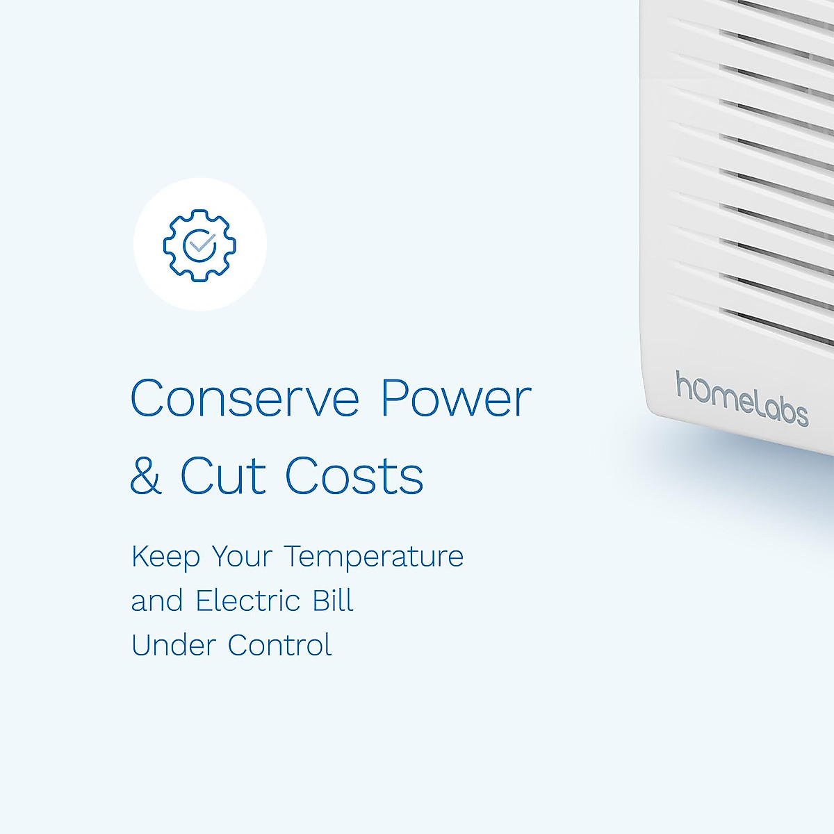 hOmeLabs Window Air Conditioner 8000 BTU - Energy Efficient, Digital Thermostat, Remote Control - Ideal for Rooms up to 350 Square Feet