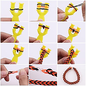 HTVRONT Rubber Band Bracelet Kit - 2100 Loom Bracelet Making Kit for Girls, 23 Colors Rubber Band Kit, Durable Rubber Bands for Bracelets, Loom Bands kit with Accessories Friendship Bracelets Kit