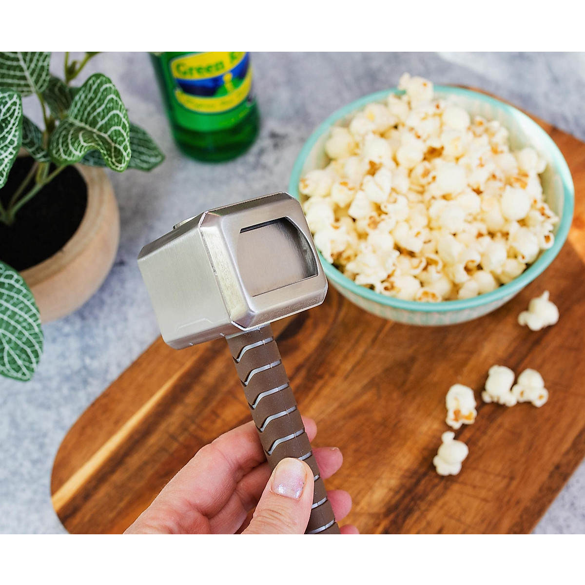 Marvel Thor Metal Mjolnir Bottle Opener With Etched Enchantment