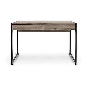 OFM ESS Collection 2-Drawer Office Desk, Driftwood