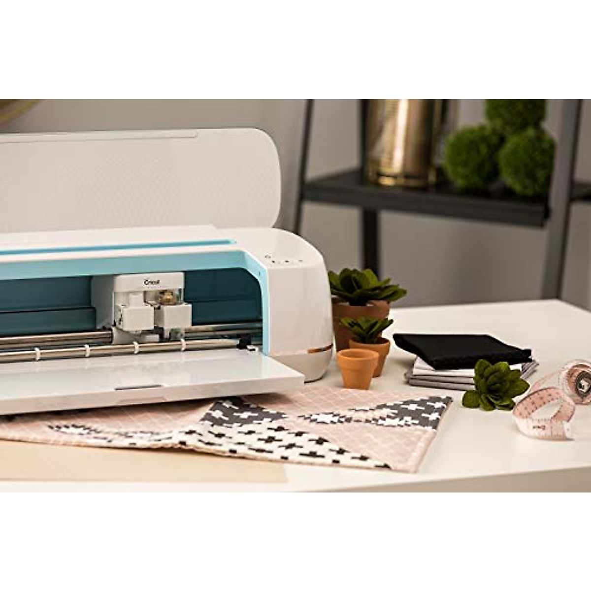 Cricut Maker - Smart Cutting Machine - With 10X Cutting Force, Cuts 300+ Materials, Create 3D Art, Home Decor & More, Bluetooth Connectivity, Compatible with iOS, Android, Windows & Mac, Blue