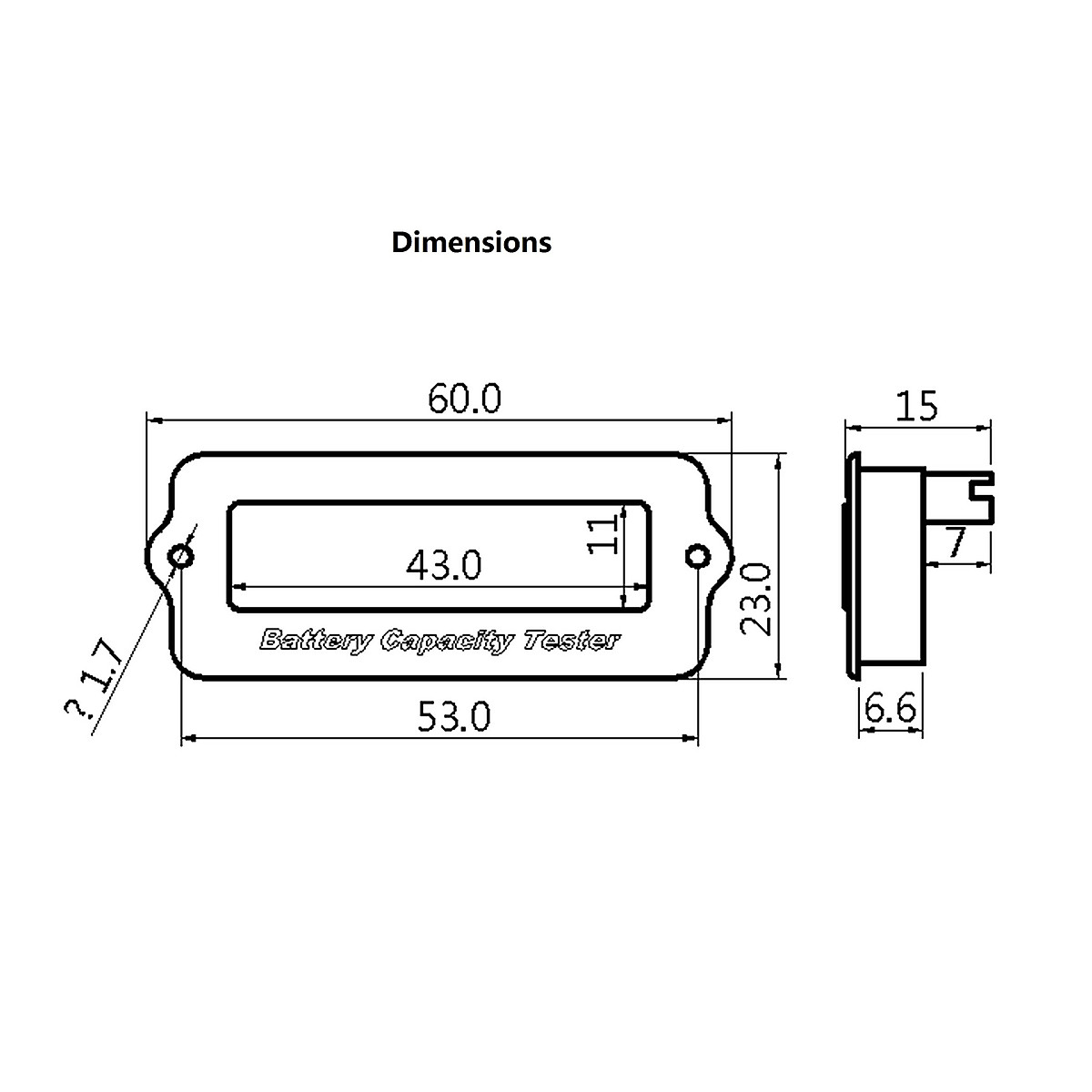 NOYITO DC Battery Meter Tester 8V-63V LCD Digital Battery Capacity Monitor Gauge Blue Green Yellow Suitable for 3-16 Strings Lithium-ion LiFePO4 Battery 12V - 60V Lead-Acid Battery (Yellow)