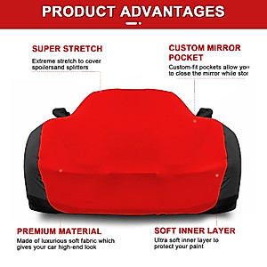 Indoor Car Cover Replace for 1998-2025 Porsche 911 (991/992/996/997 Series), Luxurious Soft Stretch Satin Indoor Car Cover for Dust-Proof, Underground Garage, Car Show