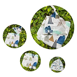 Baby Carseat Cover with Beanie, Adventure Mountain Infant Carseat Canopy for Boys Girls, Nursing Cover Breastfeeding Scarf for Mom, for Stroller High Chair Shopping Cart