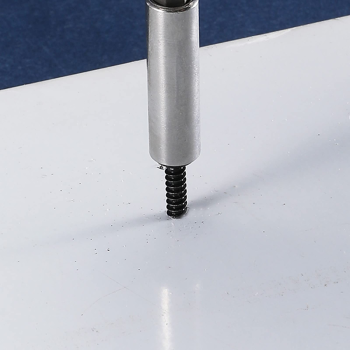 #8 x 1" Sheet Metal Screws 100PCS 410 Stainless Steel Hex Washer Head Tek Screws Fast Self Tapping Screws Black Oxide by SG TZH