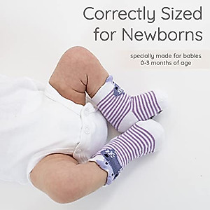 ZIRI & ZANE Baby Socks Gift Set - Newborn Baby Gifts for Boys & Girls - 7 Unique Pairs - Cute & Funny Gender Neutral Gift for Baby Shower & Unisex Registry Idea - Gender Reveal Gifts - Newborn Gifts