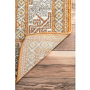 nuLOOM Vintage Lorena Tribal Runner Rug, 2' 6" x 6', Yellow