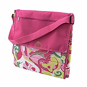 Storage Studios Macbeth Portable Craft Station Tote, 1.5 x 16 x 14.75 Inches, Pink, White, Yellow, and Green (CH93546)