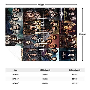 Flannel Throw Blanket for Couch Sofa or Bed Soft Cozy Plush Fuzzy Flannel Blankets All Seasons 50"x40"