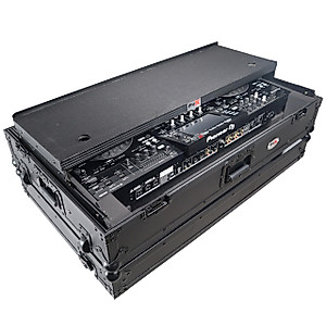 ProX XS-XDJXZWLTBL ATA Flight Case ATA Flight Case For Pioneer XDJ-XZ DJ Controller with Laptop Shelf 1U Rack Space and Wheels - Black