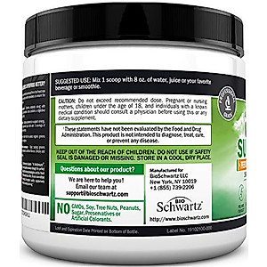 Super Greens Superfood Powder - Greens Powder with Probiotics Prebiotics Digestive Enzymes and 43 Green Superfoods - Chlorophyll Bilberry Chlorella Spirulina Grass - Tastes Amazing - 30 Servings