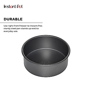 Instant Pot Official Round Cake Pan, 7.7-Inch, Gray