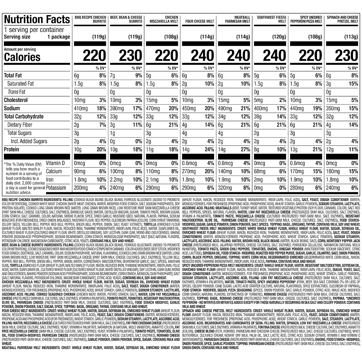 Nutrisystem Frozen Lunch Bundle - Lunch Entrees to Support Healthy Weight Loss - 28 Count