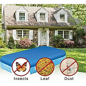 Rectangular Pool Cover, Above Ground Pool Covers, Inflatable Pool Cover for Swim Centers Size 120 in x 72 in (305 cm x183 cm)