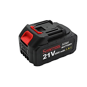SHINTYOOL 21v Lithium Battery - 4.0 Ah Battery with Charger Adapter Led Indicator Compatible with Leaf Blower