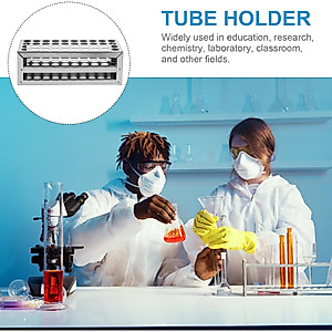 iplusmile Laboratory Test Tube Stand Test Tube Stand for Drying Test Tube Holder Rack Test Tube Rack for Lab Test Tube Rack Holder Laboratory Tube Holder Stainless Steel Drain Rack