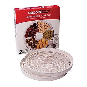 NESCO, White, WT-2, Add-a-Tray for Dehydrators FD28JX and FD-35, Set of 2, 1