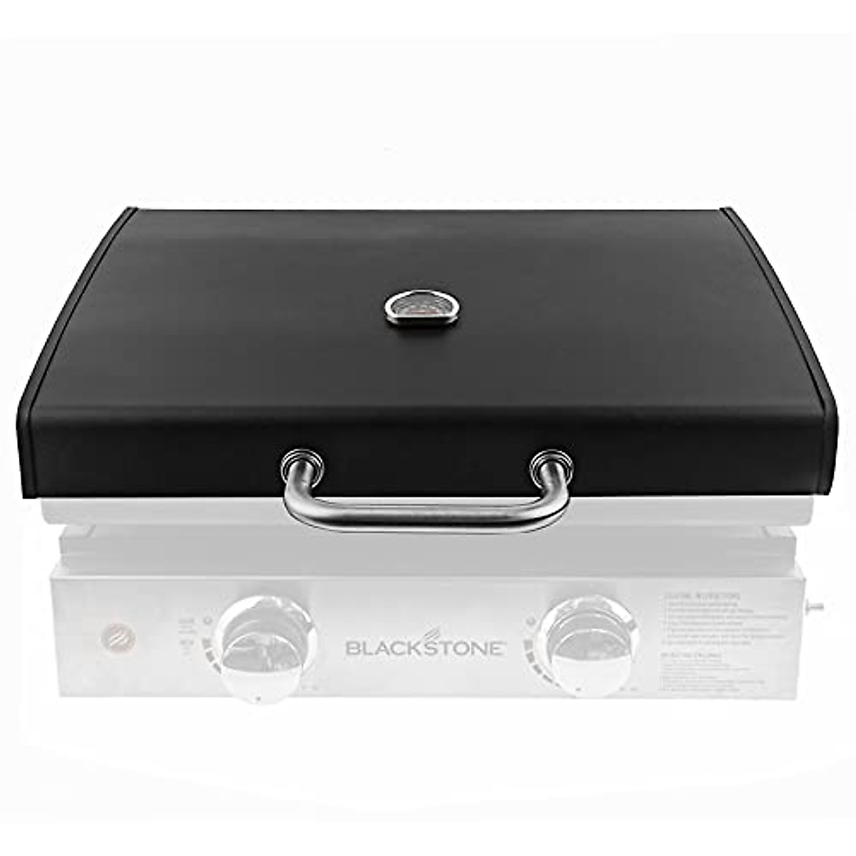 Hard Cover Hood with Temperature Gauge for Blackstone 22 inch Table Top Griddle, 5011 Griddle Hood for Blackstone 22" Grill, Black