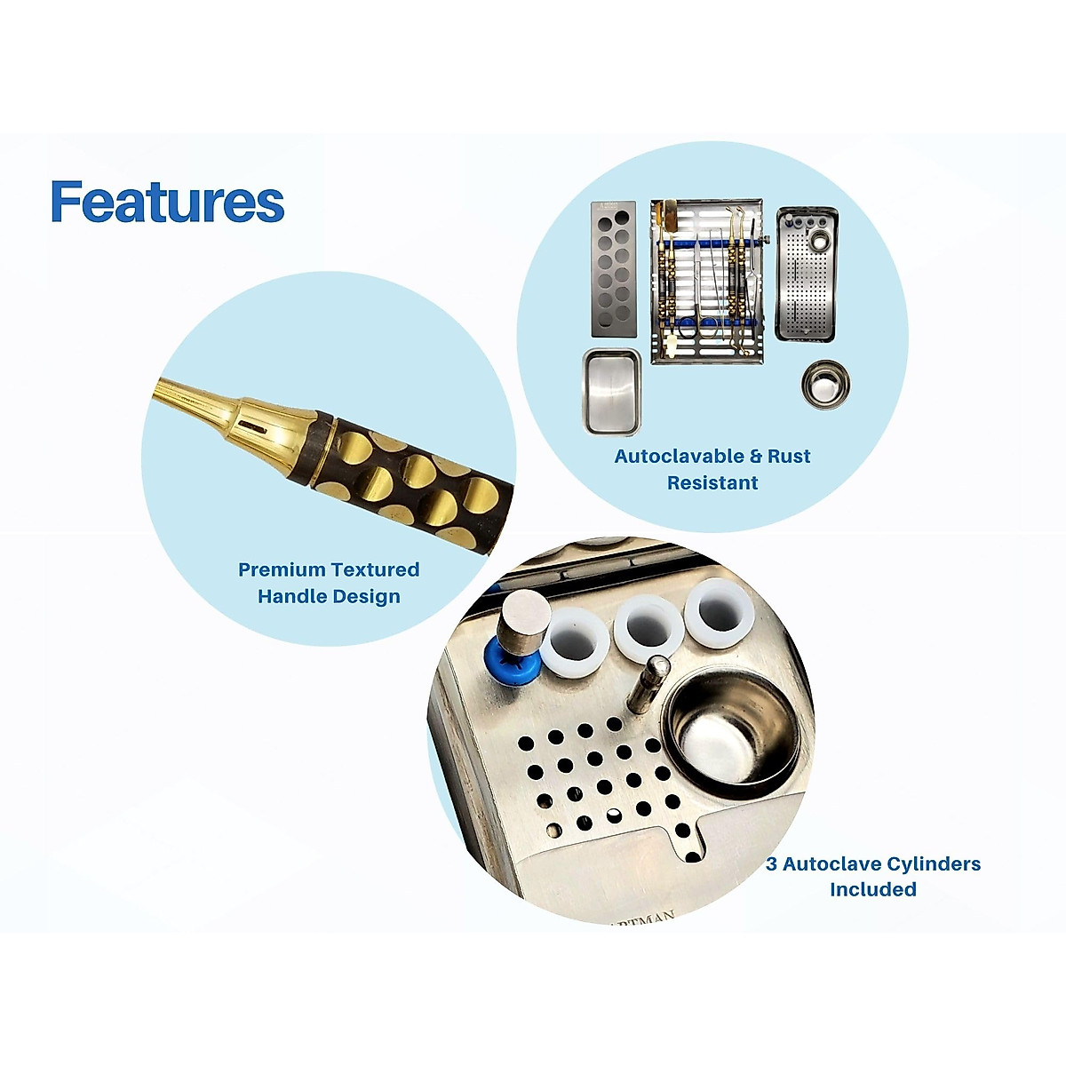 Dental PRF/RGF/PRP Basic Instruments Set of 12 ARTMAN Brand by Wise Linkers