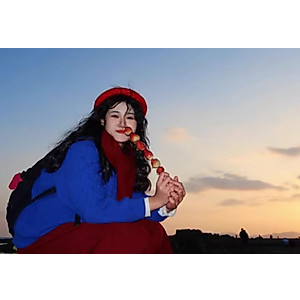 Yuri Japan Fruits Orange Peach Beret Cute Lolita Girl Hat Painter Cap Accessories for Women Gift (orange)