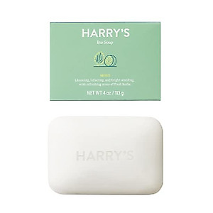Harry's Bar Soap for Men, Shiso Scent of Bright Herbs, 4 Pack
