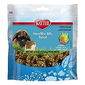 Kaytee Forti-Diet Pro Health Healthy Bits Rabbit, Guinea Pig and Chinchilla Treat, 9 Ounce
