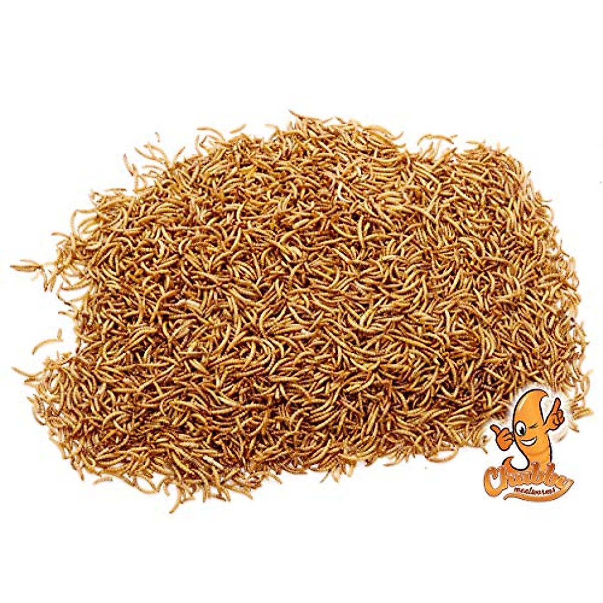 Chubby Mealworms Bulk Dried Mealworms for Wild Birds, Chickens etc. (2Lbs)