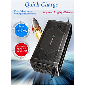 TCTYALR 370W Power 60v 72v 84v 5a Electric Bike bicycke Scooter Golf cart Lithium Battery Charger 48V Lithium ion Charger