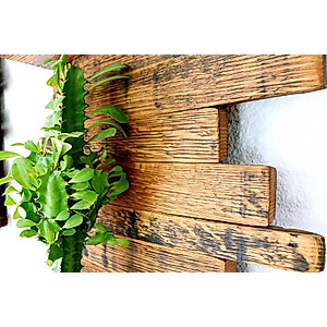 VOFMK Set of Two Whiskey Barrel Plant Shelving (Small Single x2)