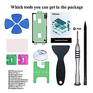 Viimon Note 10 Plus Battery Replacement Kits (2022 New Upgraded) for Samsung Galaxy Note 10 Plus SM-N975U All Models with Adhesive and Repair Tool Kits