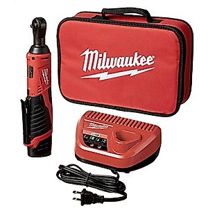 Milwaukee 2456-21 M12 Cordless 1/4" Lithium-Ion Ratchet Kit