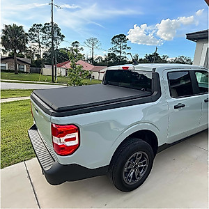 AUTOSAVER88 Soft Tri-fold Truck Bed Tonneau Cover Compatible with 2016-2023 Toyota Tacoma (Excl. Trail Edition) 5ft Bed