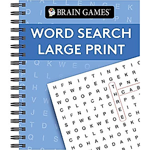 Brain Games - Word Search Large Print (Blue)