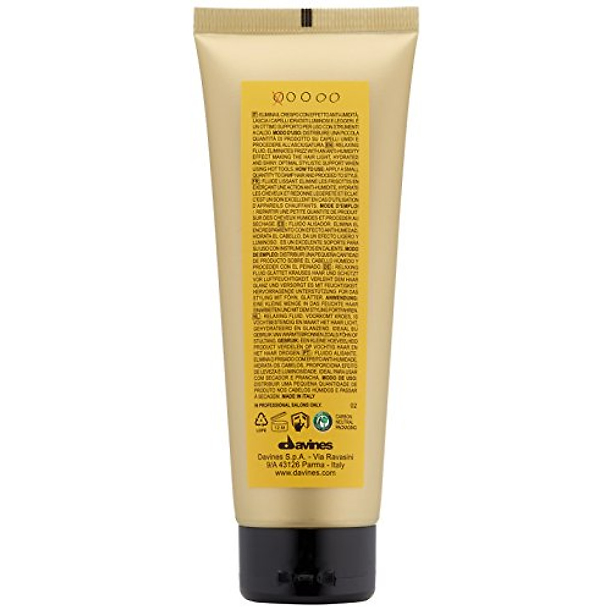 Davines This is a Relaxing Moisturizing Fluid, Heat Protection And Frizz Control For Sleek And Straight Styling, Moisturize With Humidity Control, 4.22 Fl. Oz.