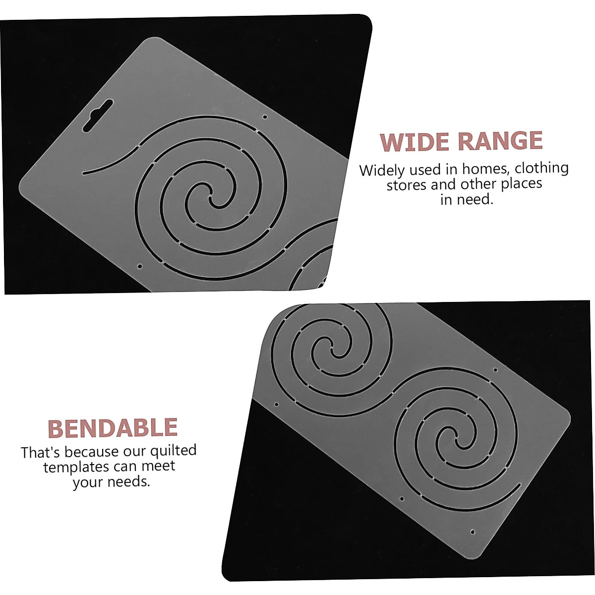 TEHAUX Quilting Stencils Grid Patchwork Quilting Tools Stencils for Quilting Patchwork Tool Quilting Quilting Stencil Ruler Sewing Template Ruler