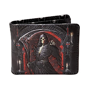 Nemesis Now James Ryman You're Next Grim Reaper Wallet, Gothic Skeleton Design